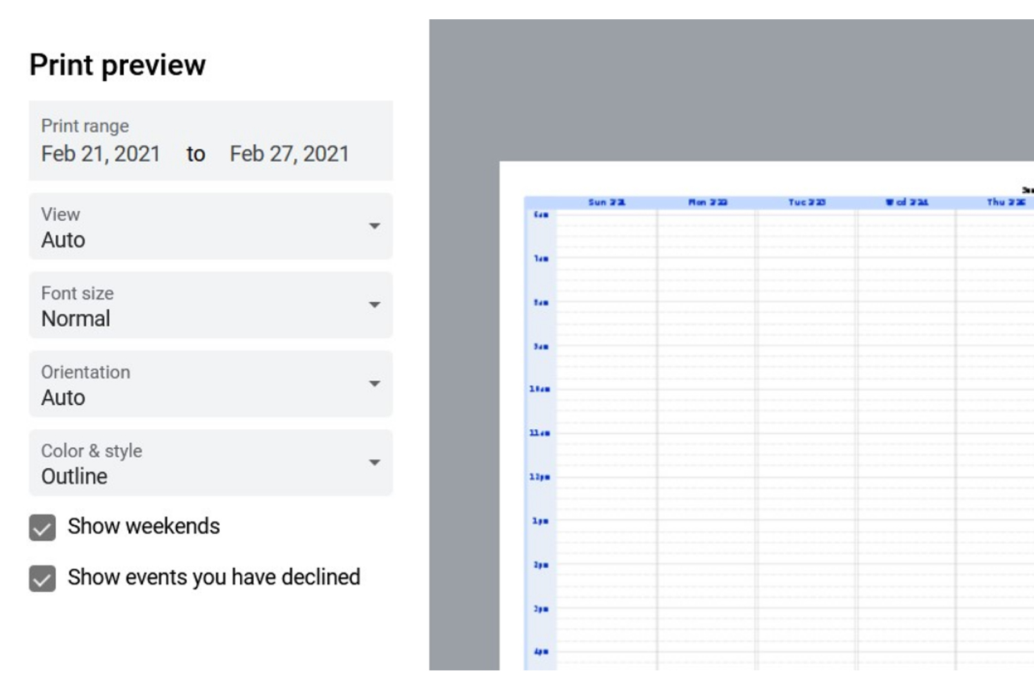 How To Print Google Calendar View Or Save It As Pdf For A Specific Range 