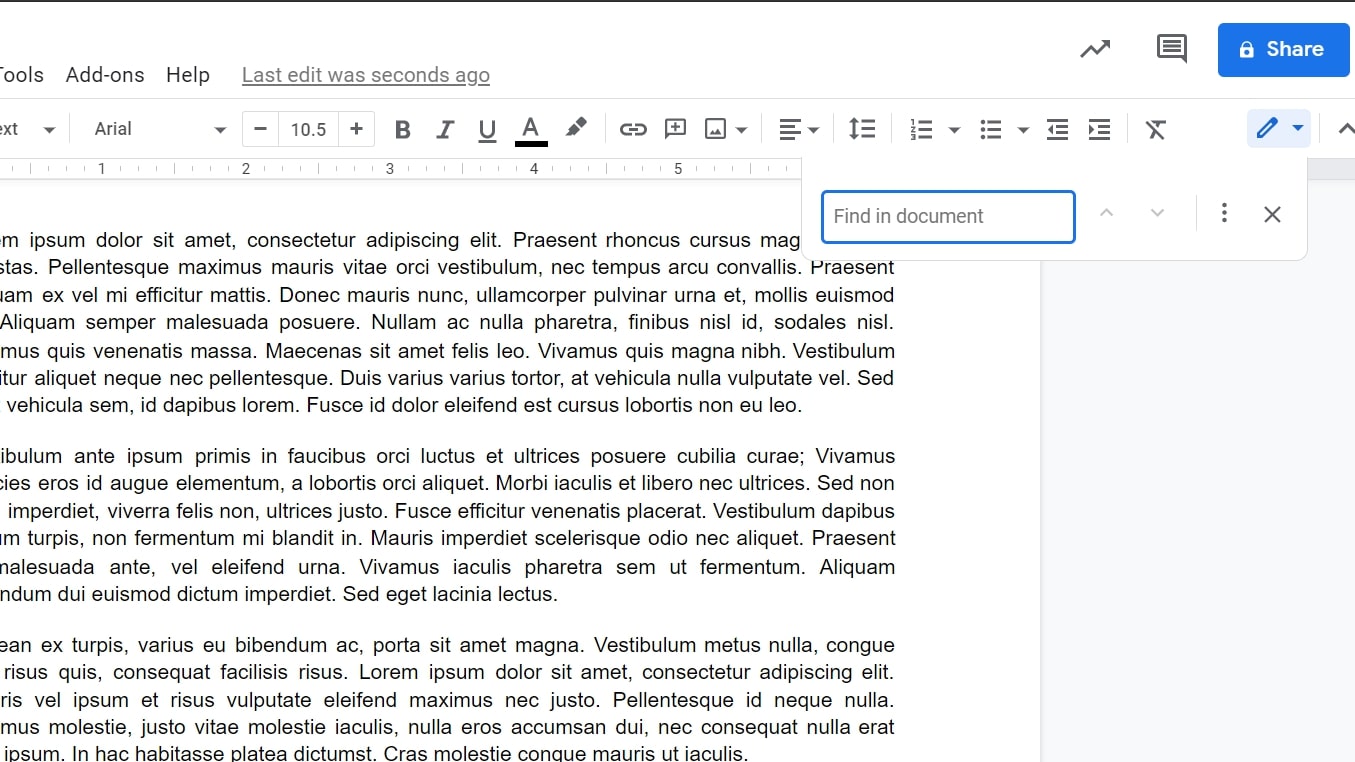 How To Search For A Word In Google Docs Find And Replace 