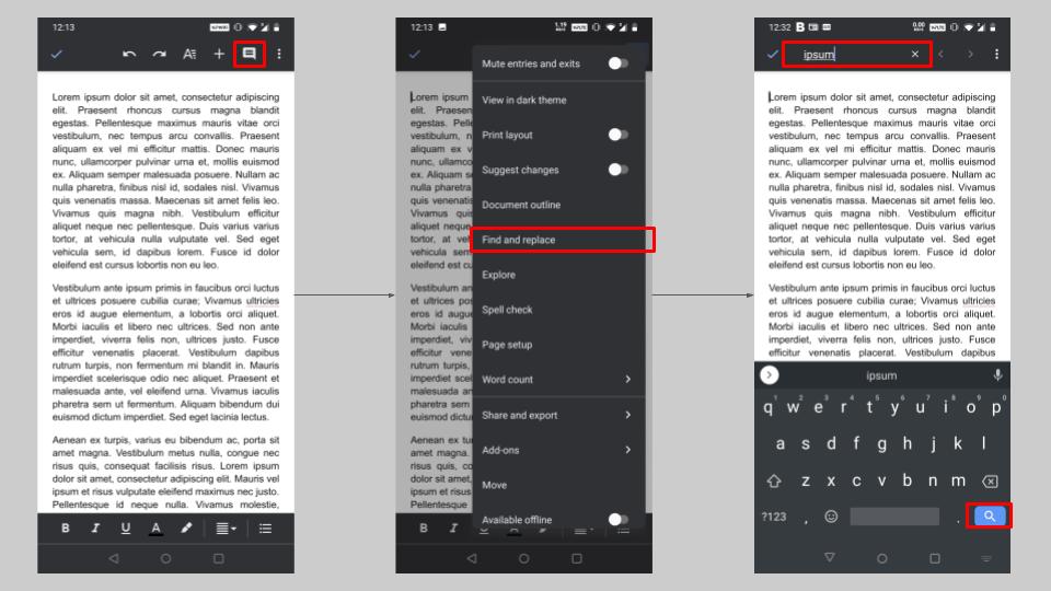 How To Search For A Word In Google Docs Find And Replace 