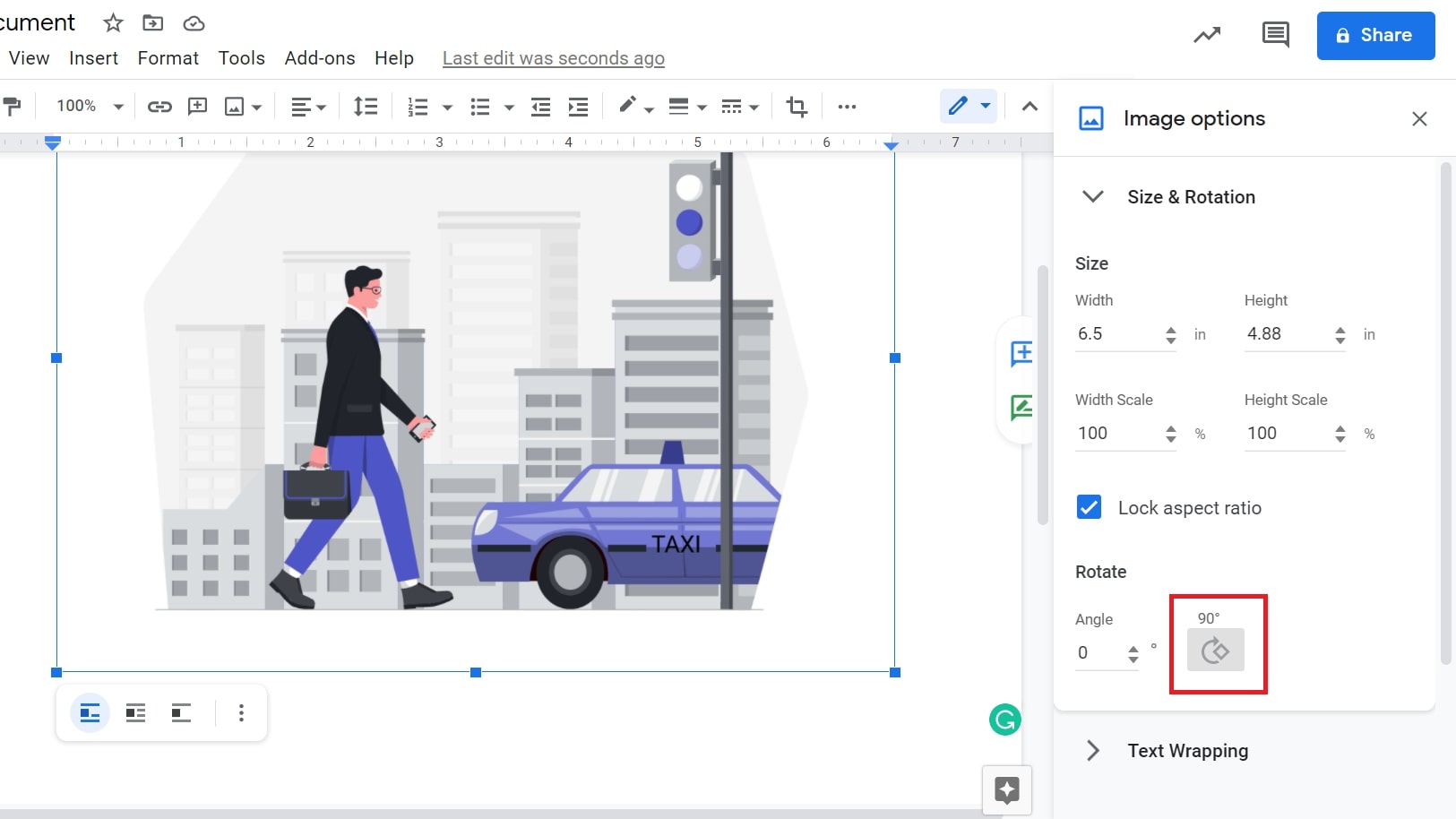 How To Flip An Image In Google Docs