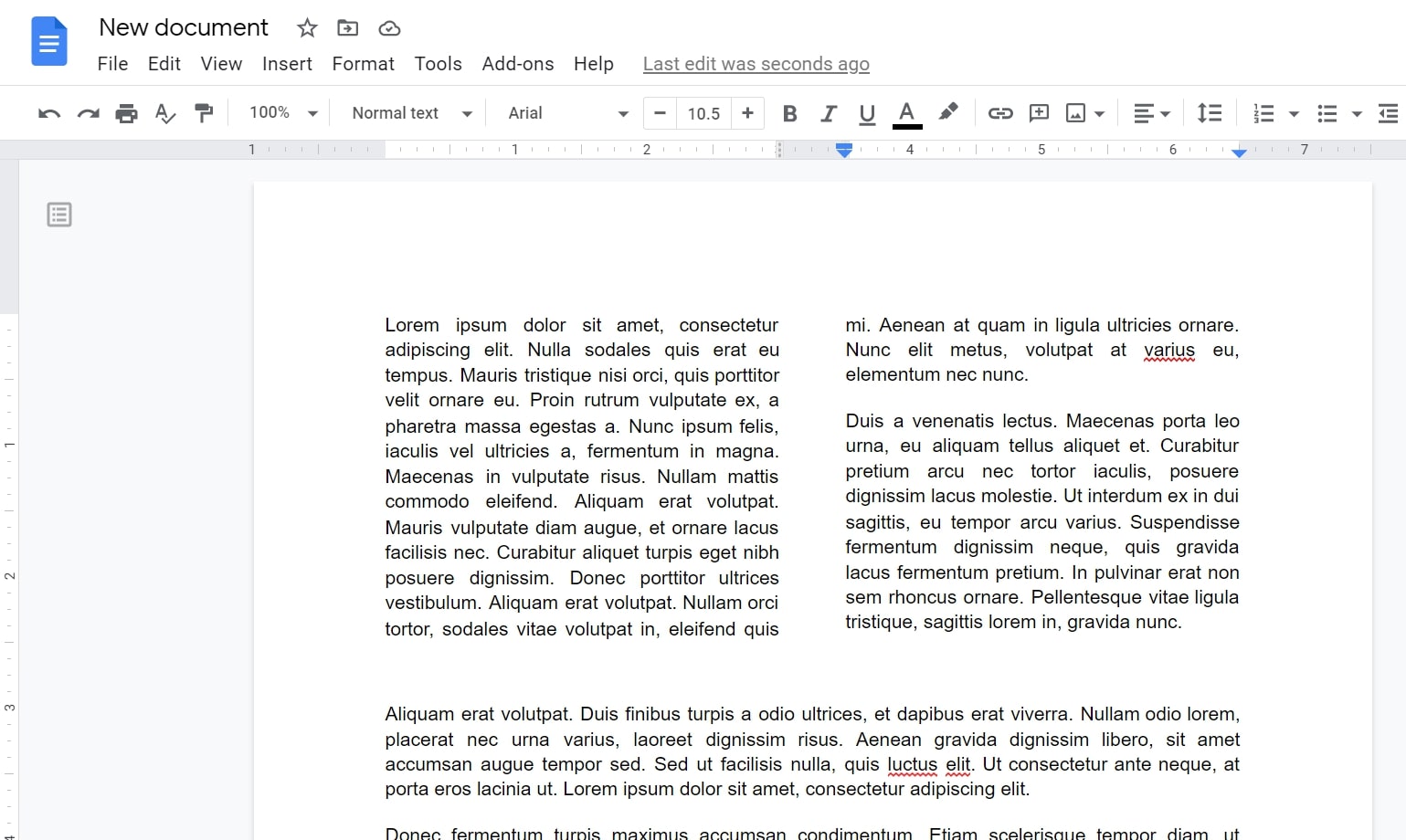 How To Make Columns In Google Docs 