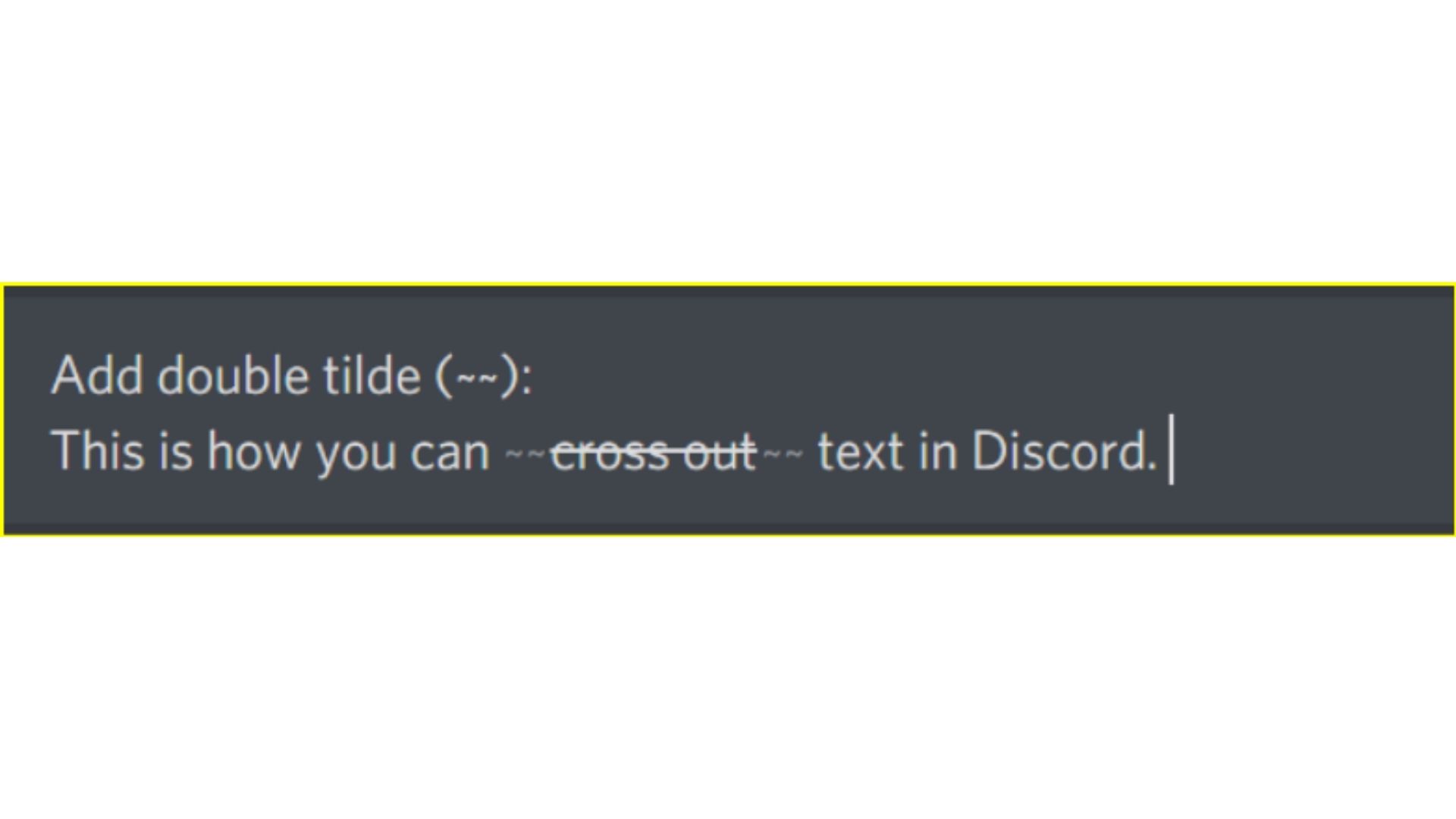 How To Cross Out Text In Discord 