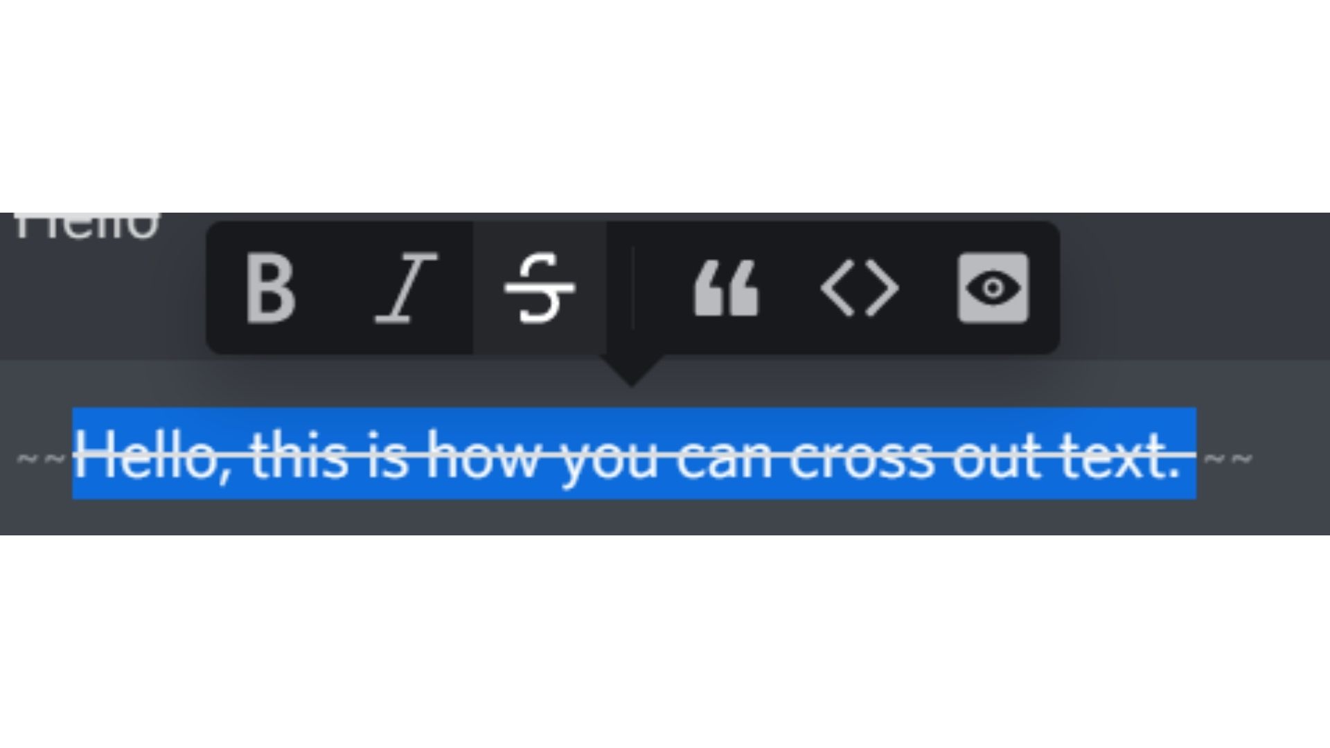 How To Cross Out Text In Discord 