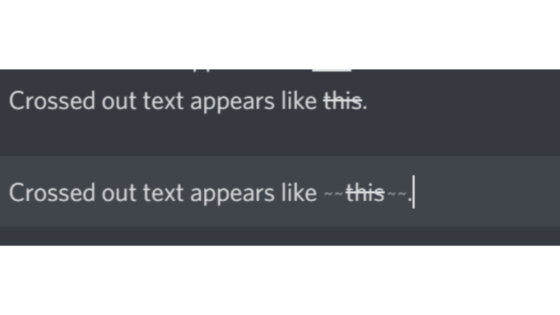 How To Cross Out Text In Discord 